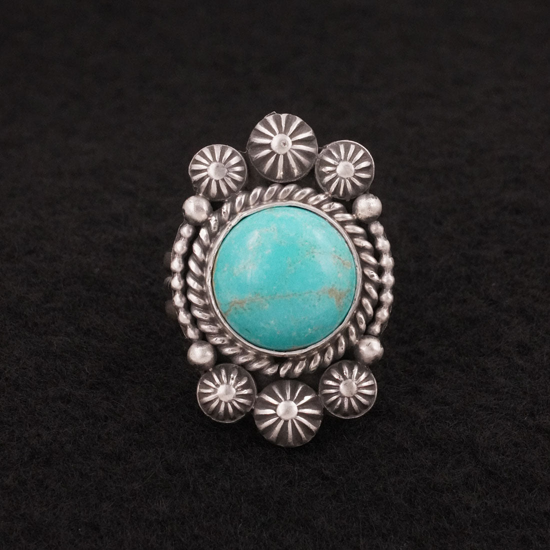 Michael Calladitto Turquoise & Sterling Silver Ring Size 8 – RCRM ...