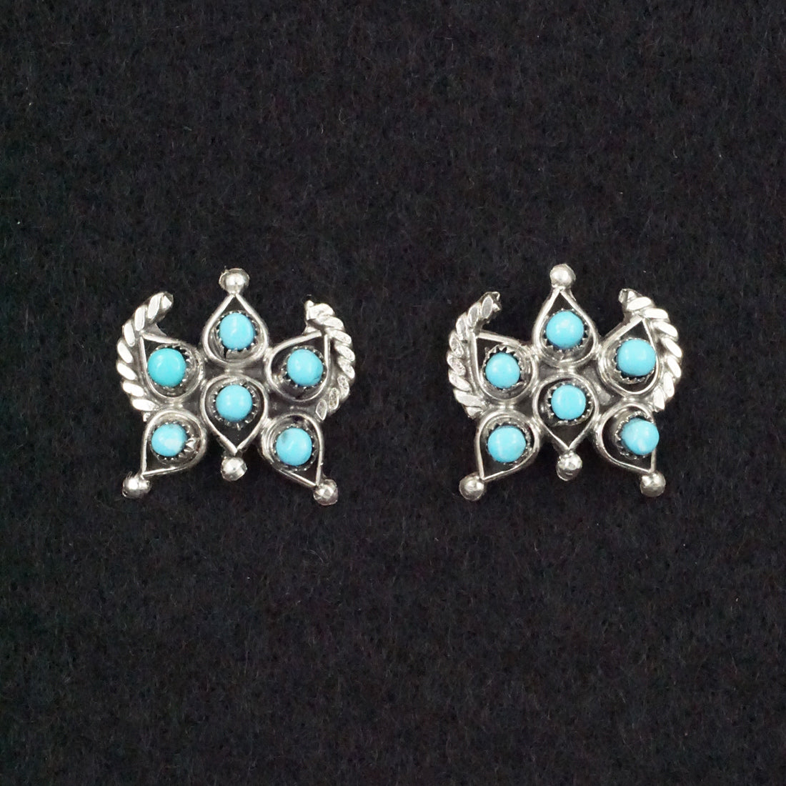 Wayne Johnson Turquoise & Sterling Silver Earrings – RCRM Jewelry, LLC
